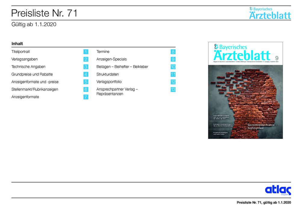 Anzeigen/Media - Bayerisches Ärzteblatt